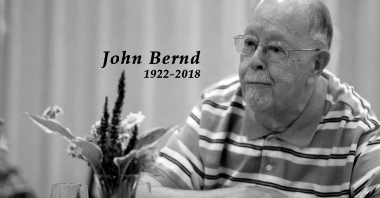 John Bernd: 1922-2018
