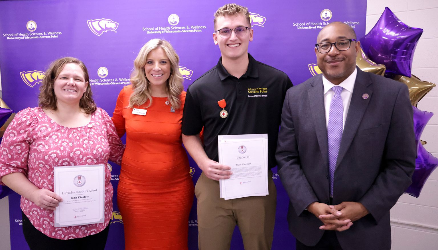 UWSP health student, faculty earn American Red Cross Awards